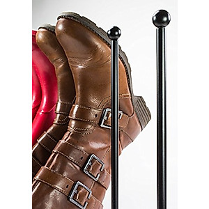 Boot Rack Sturdy, Perfect for Storing & Drying. Compact Size Allows for Limited Space and Portable Storage of Your Boots .Boot Rack Free Standing Organizer, Simple Assemble.