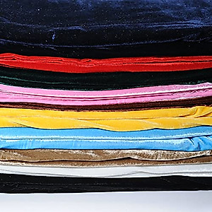 The Wide 60" Spandex Velvet Fabric for Costume, Apparel, Craft and Sewing by 2Yards(Pink 2Yards)