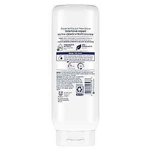 Dove Ultra Intensive Repair Concentrate Conditioner for Damaged Hair Fast Detangle Technology Repairs and Protects in 30 Seconds with 2X More Washes 20 oz
