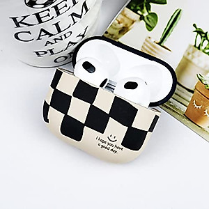 Compatible with airpods 3rd Generation case for Women Cute, for airpod case 3rd Generation Smiley face Black Funny airpod 3 case Cover