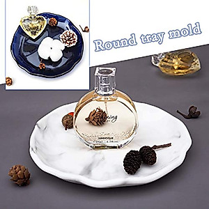 FineInno Soap Dish Resin Mold Jewelry Dish Mold with Oval Shape Silicone Mold Casting Tray Epoxy Mold for Making Resin Plate Dish Jewelry Holders