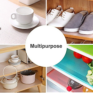 CYHomelife 8 Pack Fridge Shelf Mats,Shelf Liner Kitchen Drawer Mats, Refrigerator Liners with Waterproof Durable Fridge Table Place Mats for Cupboard, Cabinet, Drawer Liner 17.7 x 11.41 inches