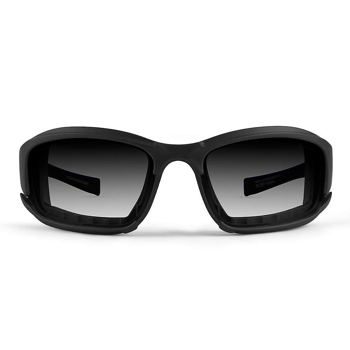 Epoch Hybrid Photochromic Padded Motorcycle Sunglasses Clear to Smoke Lens ANSI Z87.1+