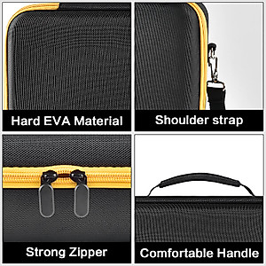 Extra Large Battery Storage Holder Case for DEWALT 20V/ 60V MAX XR &Charger, Tool Batteries Pack Container Carrier Box, Holds 20V 2.0/3.0/4.0/5.0/6.0/9.0-Ah Batteries, Adapter (Bag Only)