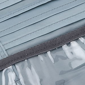 Knitting Needles Storage Bag, Portable Travel Crochet Hooks Organizer Rolling Knitting Needles Holder Case for Carrying Crochet Accessories(Gray)