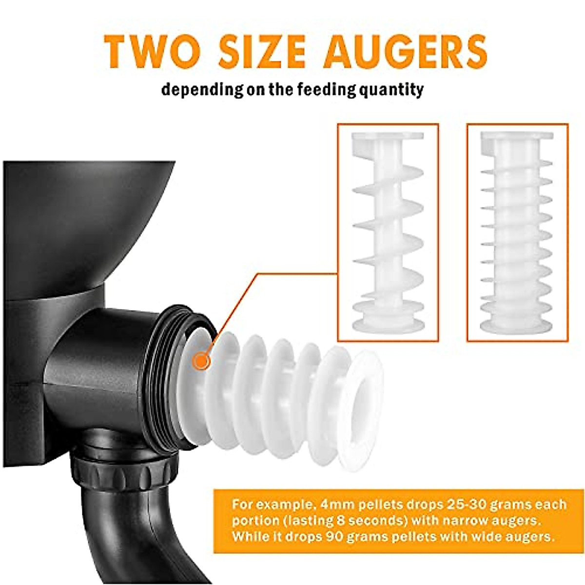 hygger Large Programmable Auto Pond Feeder with LCD Display Controller Automatic Fish Food Feeding Dispenser Outdoor Koi Fish Feeder 5.5 L Capacity