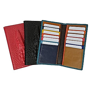 MARSHAL Fashion Croco Embossed Credit Card Holder For Ladies