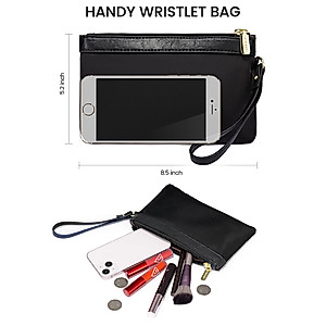 LOVEVOOK Laptop Backpack Women,15.6 Inch Convertible Backpack Purse for Women with USB Port,Fashion Teacher Nurse Bag Work Backpack with Cute Wristlet Bag for Travel Commute,Black