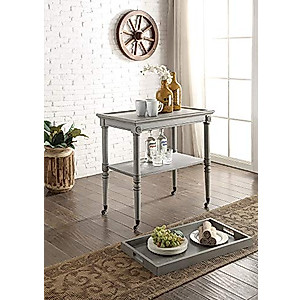 ACME Frisco Tray Table - 82906 - Antique Slate
