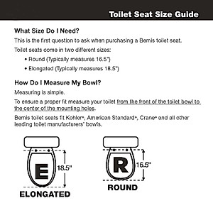 Mayfair Shell Sculptured Molded Wood Toilet Seat Featuring Easy Clean & Change Hinges and STA-TITE Seat Fastening System, Round, White, 22ECA 000