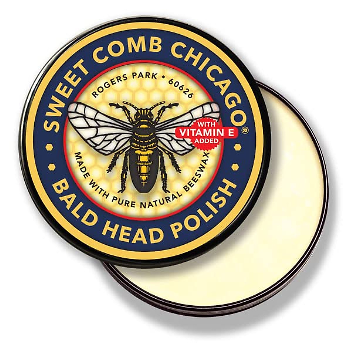 Bald Head Polish: Mens Aftershave Polish for Men, Waterproof Moisturizer for Bald Heads, Great for Father's Day, Christmas, Holiday, 4 OZ.