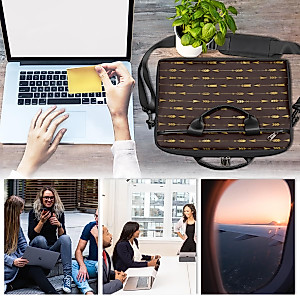 Ethnic Arrows Laptop Computer Bag Waterproof Shoulder Messenger Bag 13-15 inch Durable Laptop Tote Bag with Shoulder Strap Handle Lightweight Crossbody Briefcase