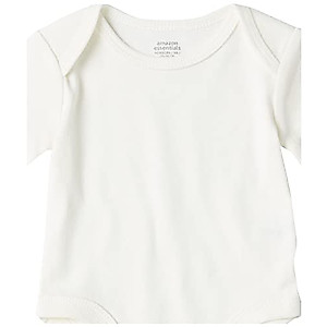 Amazon Essentials Unisex Babies' Long-Sleeve Bodysuits, Pack of 6, Navy/Grey Heather/White, 0-3 Months