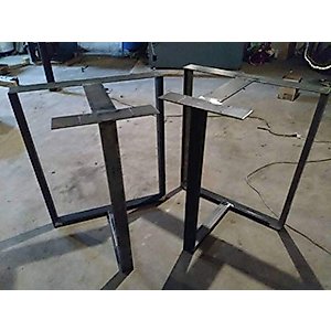 metal table legs -t shaped table base -industrial table base -metal legs for table -rustic table legs -trestle table legs -trestle base -modern table legs