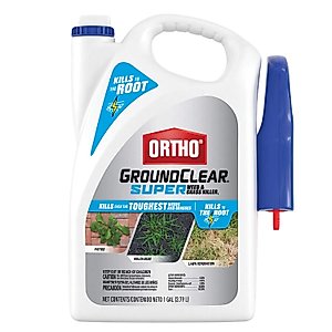 Ortho GroundClear Super Weed and Grass Killer1: Eliminates Tough Weeds and Grass, Ready-To-Use, Fast-Acting, 1 gal.