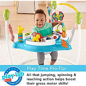 Fisher-Price Baby Bouncer Color Climbers Jumperoo Activity Center with Music Lights & Developmental Toys (Amazon Exclusive)