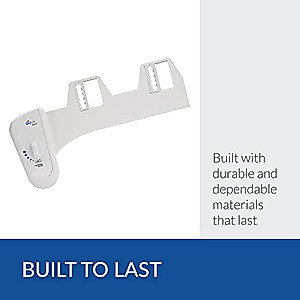 Bio Bidet by Bemis BB-70 Simplet Freshwater Bidet Attachment for Toilet, White, Non Electric, Easy Install