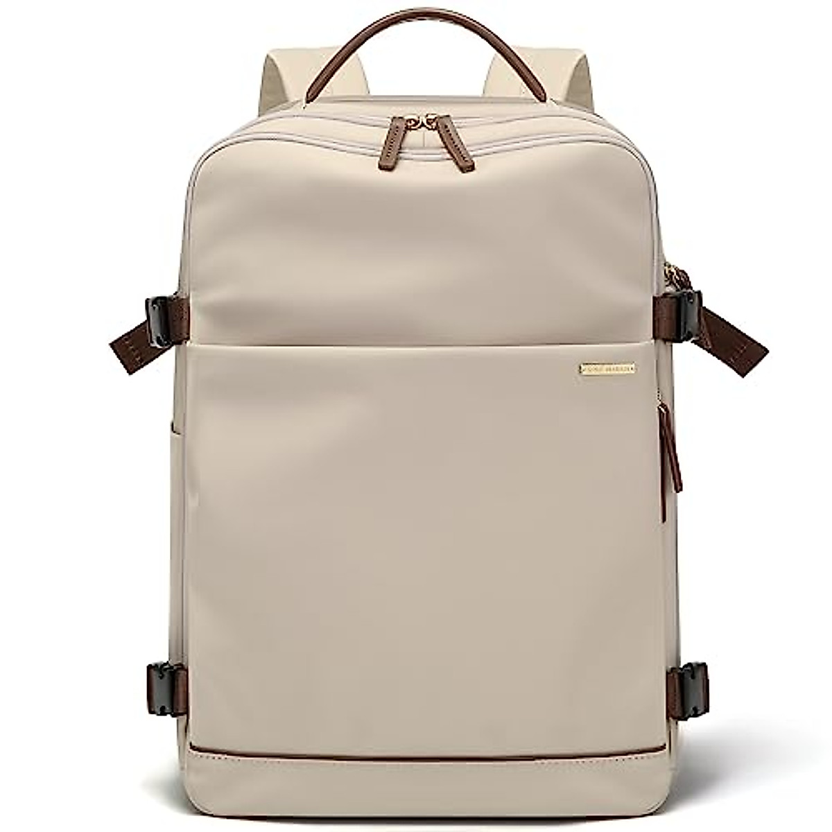 GOLF SUPAGS Laptop Backpack with Separate Laptop Compartment Fits 15.6 Inch Notebook Large Capacity Computer Bag for Women Work Travel College Backpacks (Apricot)