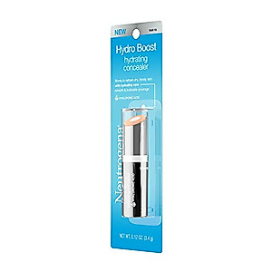 Neutrogena Hydro Boost Hydrating Concealer Stick for Dry Skin, Oil-Free, Lightweight, Non-Greasy and Non-Comedogenic Cover-Up Makeup with Hyaluronic Acid, 10/Fair, 0.12 Oz