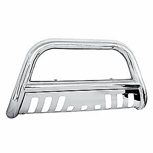 South Mud Bay 3" Bull Bar Bumper Guard Compatible with Chrome Stainless Steel E03YA0106
