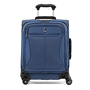 Travelpro Tourlite Softside Expandable Luggage with 4 Spinner Wheels, Lightweight Suitcase, Men and Women, Blue, Carry-On 19-Inch