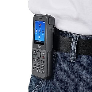 iGuerburn VoIP Phone Case for Cisco 8821 & Cisco 8821-EX, Cisco Phone Holder with 360° Swivel Belt Clip (Black)