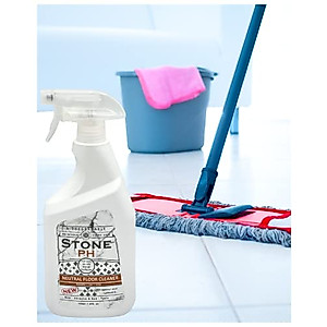 STONE PH Neutral Floor Cleaner Kitchen & Home Cleaning Surfaces: Safe, Orange, Spray, Marble, Granite, Quartz, Travertine, Non Abrasive & Non Toxic, Biodegradable, Lavender, (25 fl. Oz)
