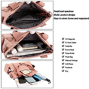 Scioltoo Satchel Handbags for Women,Cute Ladies Shoulder Cross Body Purses with Lots of Pockets Mult-Pockets Hobo Sturdy and Lightweight Satchel Khaki