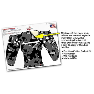 WraptorSkinz Skin Wrap compatible with Sony PS5 DualSense Controller WraptorCamo Old School Camouflage Camo Black (CONTROLLER NOT INCLUDED)
