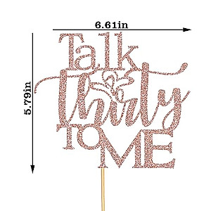 WRACKKIAR Talk Thirty to Me Cake Topper-30th Birthday Anniversary Cake TOPPER-Dirty Thirty Cake Toppers-30th Birthday Party Decoration