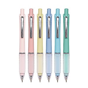 Aisibeiger Ball Point Pen Black Ink Ballpoint Pens with Super Soft Grip Medium Point 1.0mm Office Pens (6 pack)