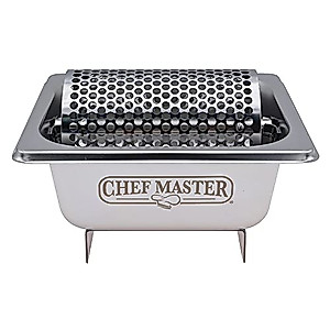 Stainless Steel Butter Spreader Wheel | Spreads Butter Evenly | By Chef Master, Model 90244 | Holds 3 Sticks of Butter | Reduces Waste and Mess