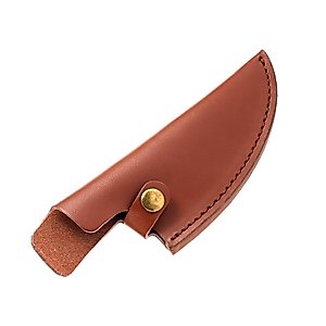 NQEUEPN Leather Sheath, Leather Knife Edge Guards for 6 Inch Boning Knife Holder Cleaver Blade Holster with Loop Belt Shop Knives Covers Knife Sleeves Kitchen Supply for Camping Outdoor Activity