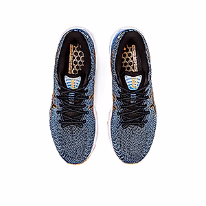 ASICS Men's Gel-Cumulus 24 Running Shoes, 11.5, Black/Shocking Orange