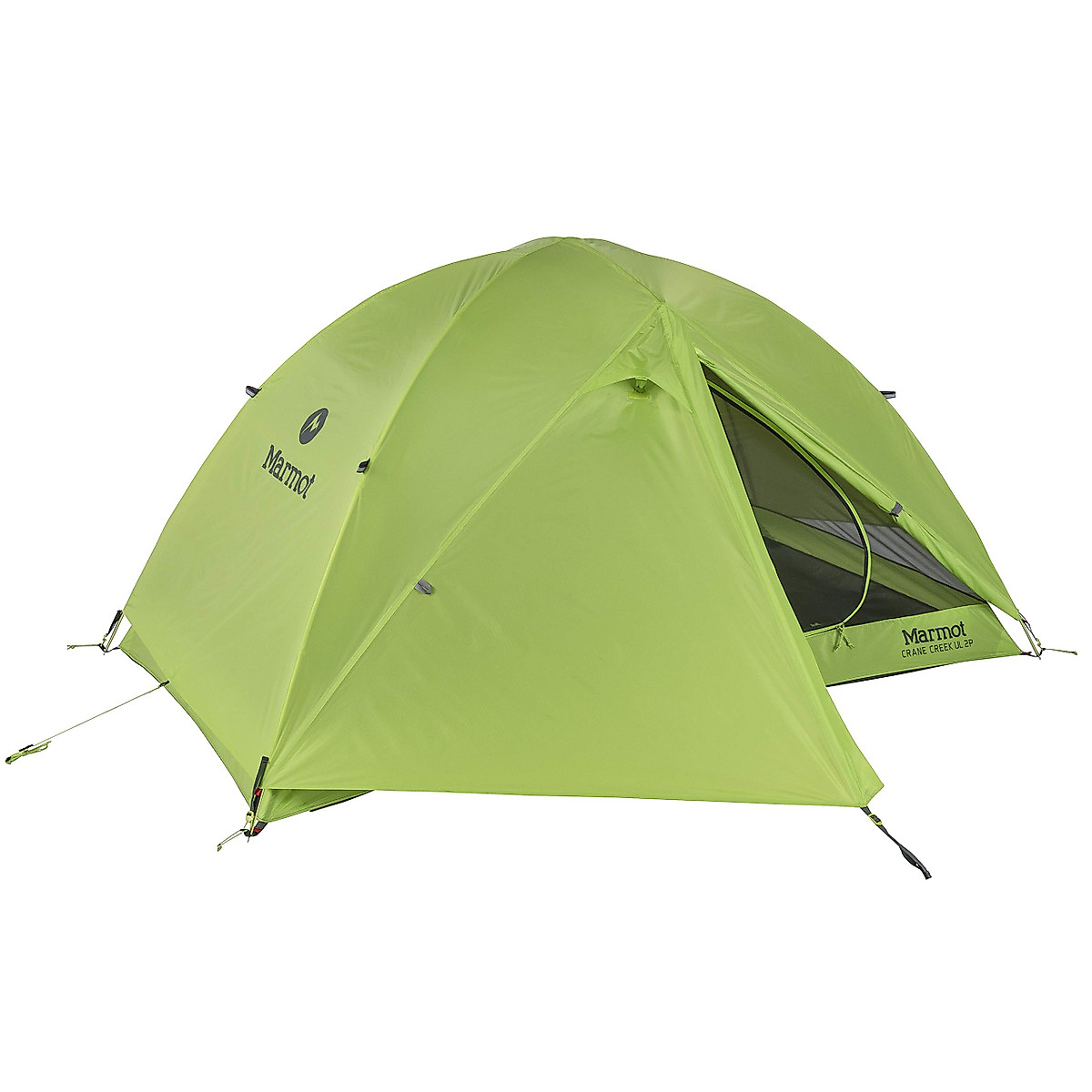 Marmot Crane Creek 2-Person Ultralight Backpacking and Camping Tent, Macaw Green/Crocodile