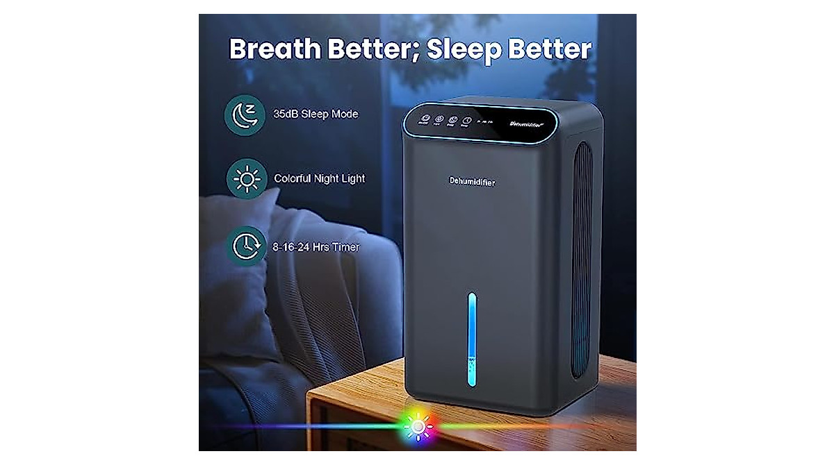 LOMMOL Dehumidifier with Essential Oil Diffuser