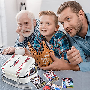 ANKHOH Baseball Football Card Holder Case Compatible with Topps 2021 Baseball Cards Packs, Sports Cards Protectors Storage Box, 400+ Trading Cards Display Binder for PM/MTG/C.A.H and More Collection