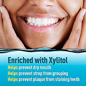 2 Pack H2Ocean Healing Rinse Mouthwash- Great Tasting Sea Salt & Xylitol Mouth Wash for Fresh Breath & Dry Mouth - Alcohol & Fluoride Free - Lemon Ice 16oz