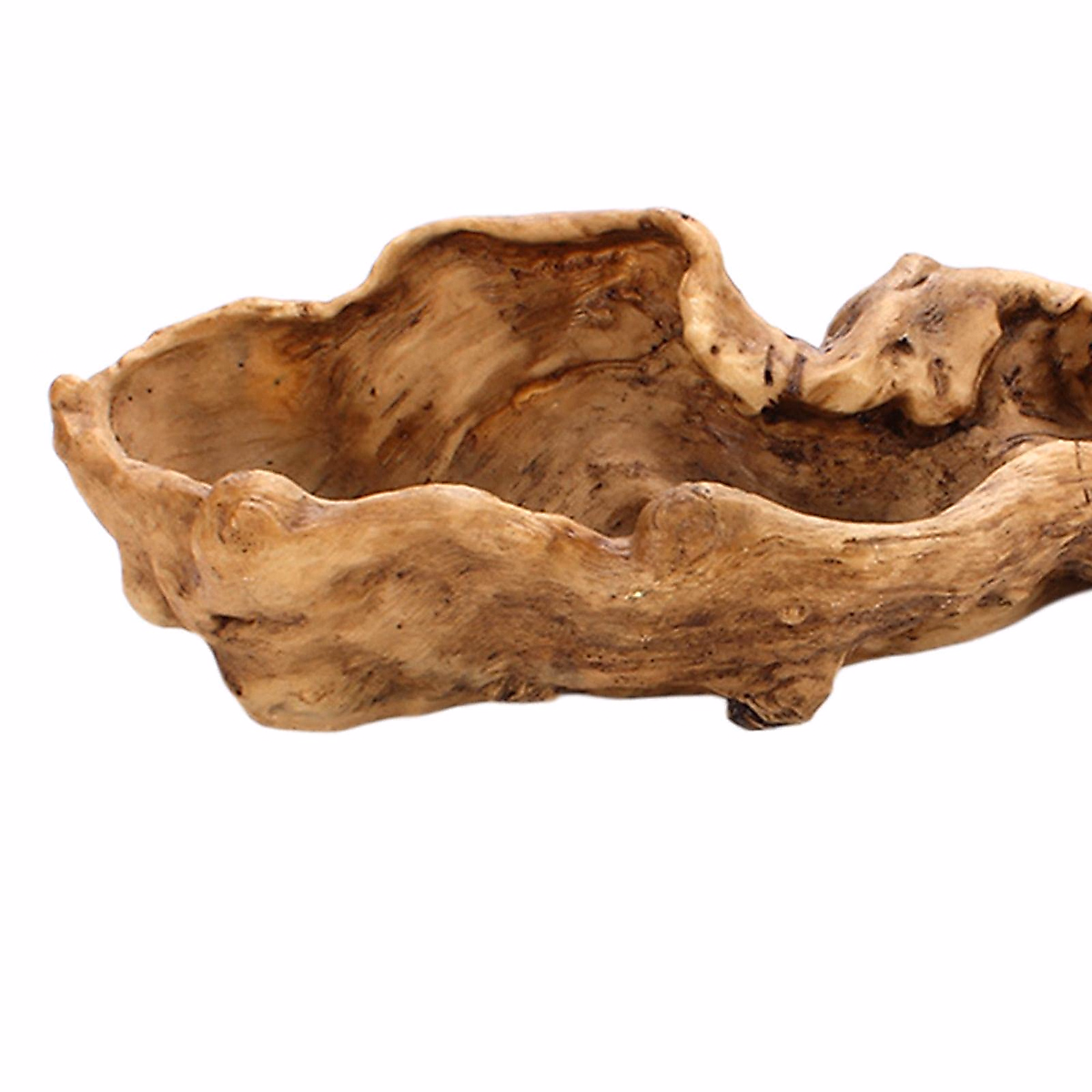 Gazechimp Driftwood Stump Log Resin Planter/Succulent Pot/Plant Pot, 14.2L x 4.7W