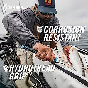 Gerber Gear Controller - Saltwater Fishing Fillet Knife for Fishing Gear - Cyan, 6 Inches