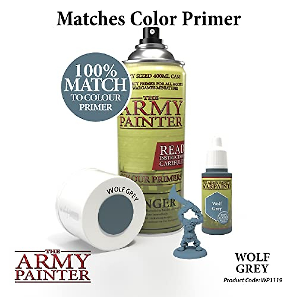 THE ARMY PAINTER APS Warpaints: Wolf Grey (18ml. /0.6Oz.)