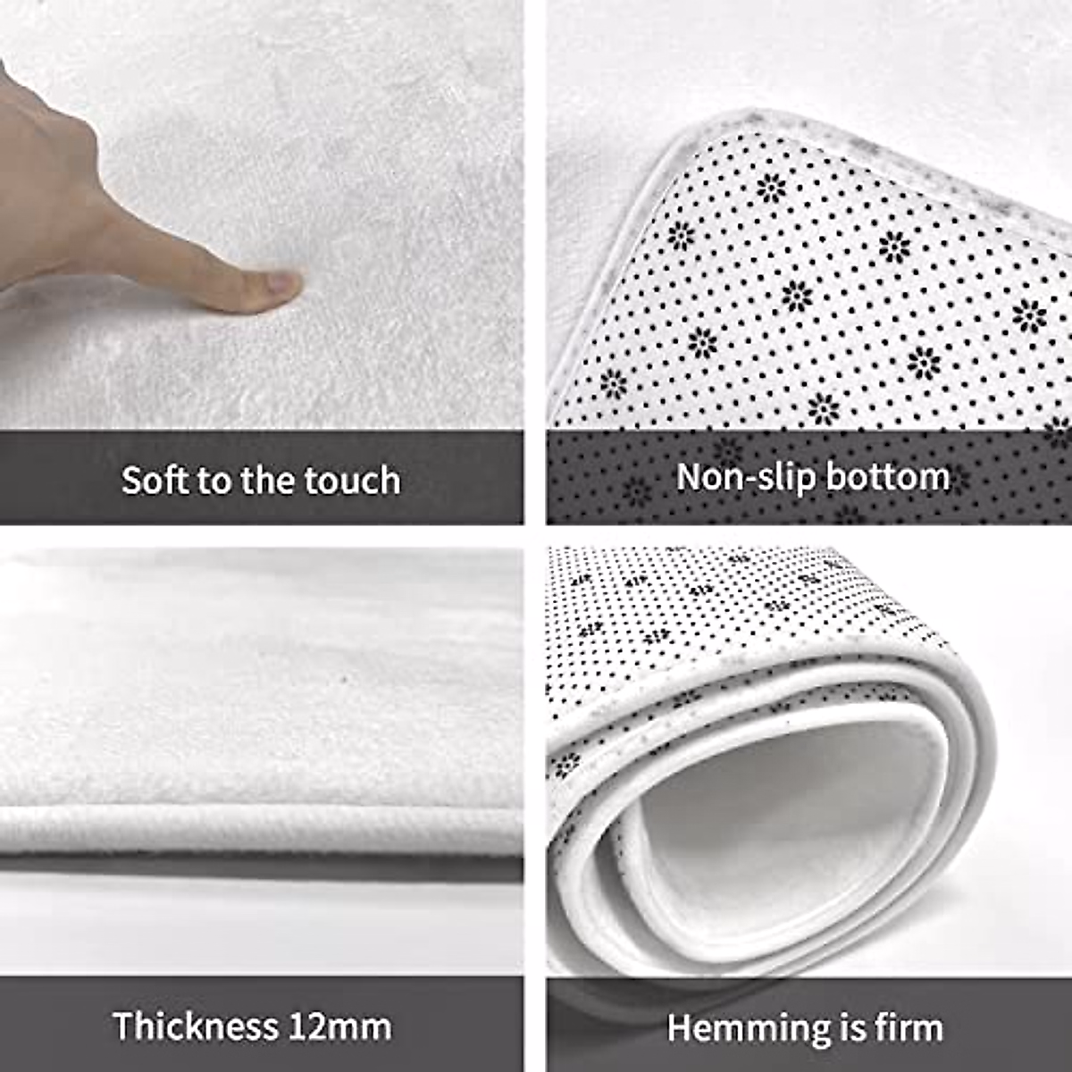 Black Grey Gold Marble Pattern Area Rug, Vintage Modern Bedroom Carpet, Upholstery Rug Non-Slip Machine Washable Non-Shedding for Living Room Bedroom - 5ft x 7ft