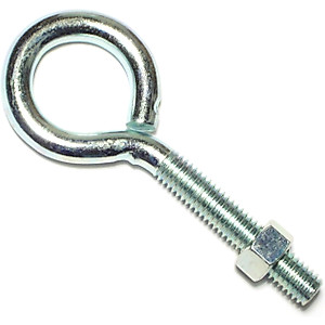 Hard-to-Find Fastener 014973370961 Eye Bolts with Nuts, 3/8-16 x 4-Inch, Pack of 5