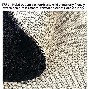 VUUEAN Round Towel Fun 8 Ball for Beach Pool Surfing Outdoor Yoga Black Area Rug, Billiard Pool Eight Ball Carpet (Black, 39.37 * 39.37)