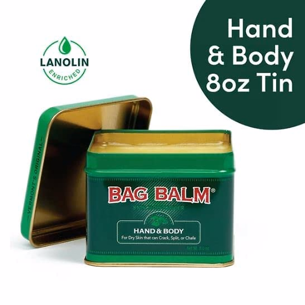 Bag Balm Skin Moisturizer Lotion - Hand and Body, 8 Ounces, Pack of 1