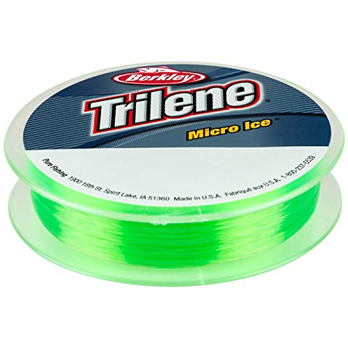 Berkley Trilene® Micro Ice®, Clear Steel, 6-Pound Break Strength, 110yd Monofilament Fishing Line, Suitable for Freshwater Environments