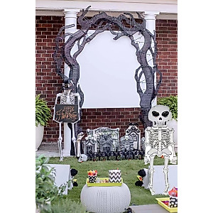 62.2&quot; Skeleton Halloween Helium Balloons - Jumbo Skull Foil Balloon for Spooky Halloween Decoration Party Supplier 2pcs