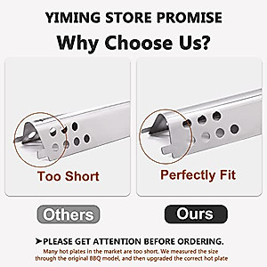 Yiming Grill Replacement Parts for Charbroil Performance 5 Burner 463347519, Charbroil 463347017, 463335517, 463276517, 463244819 Grill Models, Heat Plates, Burners, Carryover Tubes Replacement.