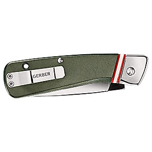 Gerber Gear 31-003721 Straightlace Folding Pocket Knife, 2.9 In Fine Edge Blade, Green