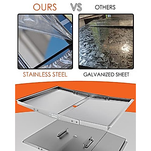 Vencino Stainless Steel Grill Grease Tray with Catch Pan - Universal Drip Pan for 4/5 Burner Gas Grill Models from Dyna Glo, Nexgrill, Expert Grill, BHG and More (24"-30")